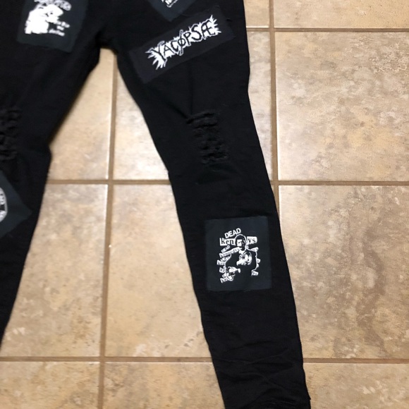 custom | Jeans | Custom 1 Patch Punk Pants | Poshmark